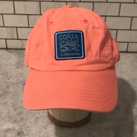 Costa | Accessories | Costa Del Mar Baseball Hat Womens Peach ...